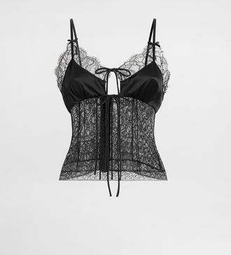 Dolce & Gabbana Top Aus Spitze - Frau Collection Schwarz 42