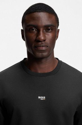 BOSS Sweatshirt Iconic kontrastfarbene Details, noramle Passform