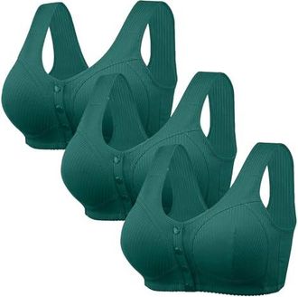 Generic & avec maintien pour femme, bretelles r&eacute;glables, soutiens-gorge enti&egrave;rement couvrants, soutien-gorge confortable sans armatures, vert, 40