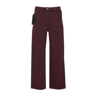Elisabetta Franchi Weite Hose - - Trousers - Damen - Rot - W30