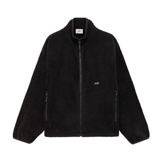 Autry Full Zip Fleece Jacket - - Jackets - Herren - Schwarzk - XL