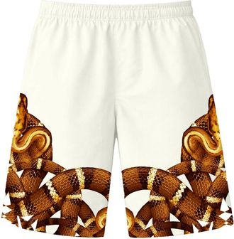 Marcelo Burlon Homme, Shorts, Multicolore, Taille: XS Popeline Bermuda