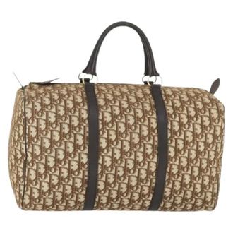 Dior Sac Boston Pre-owned - Femme - Pre-owned - Beige - Taille: ONE Size