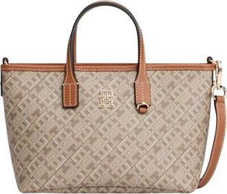Tommy Hilfiger Monoplay Mini Tote LE - Femme - Sacs - Brun - Taille: ONE Size