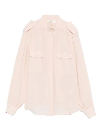Chlo&eacute; chemise en soie - Rose