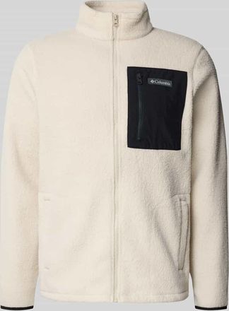 Columbia Fleecejacke mit Brusttasche und Label-Stitching Modell Jasper
