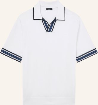 Reiss Reiss Strick-Poloshirt Poole weiss
