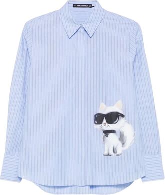Karl Lagerfeld Femme, Blouses et Chemises, Bleu, Taille: 42 FR Shirt