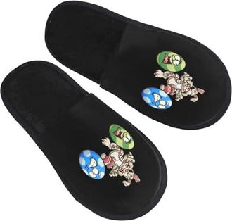 Generic Peluche Pantoufles Lapin zombie de P&acirc;ques Chaud Chaussons dint&eacute;rieur Confortable L&eacute;g&egrave;re Pantoufles Maison Ext&eacute;rieur Hiver M