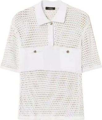 Twinset Femme, Tops, Blanc, Taille: 38 FR Actitude Polo