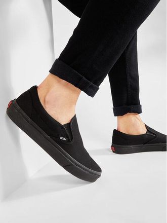Vans Sneakers aus Stoff Classic Slip-On VN-0EYEBKA Schwarz