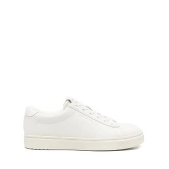 Emporio Armani Homme, Chaussures, Blanc, Taille: 43 EU Baskets en cuir