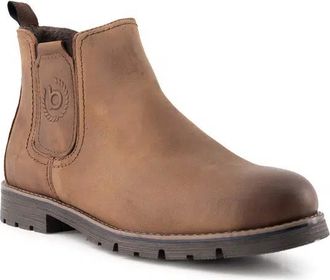 Bugatti Herren Chelsea Boots braun Glattleder