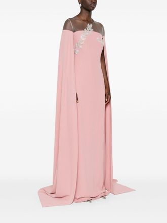 Cristallini robe longue Kassandra - Rose