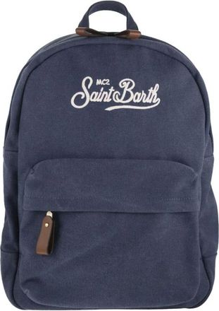 MC2 Saint Barth Homme, Sacs, Bleu, Taille: ONE Size Sac &agrave; dos en toile bicolore