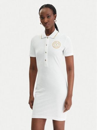 Versace Jeans Couture Kleid f&uuml;r den Alltag 80HAOT03 CJ01T Wei&szlig; Slim Fit