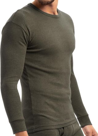 MT Herren Ski- und Thermounterhemd Light - Winter Unterw&auml;sche Langarm - Olive 3XL