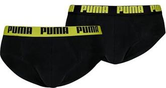Puma Men Everyday Bref, Black/Yellow, L (Lot de 2) pour des Hommes