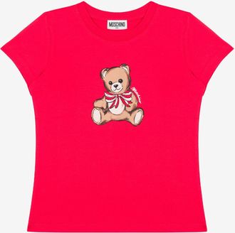 Moschino Moschino Teddy Bear - T-shirt en jersey de coton - Rouge