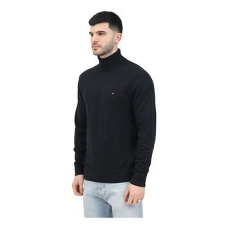 Tommy Hilfiger Homme, Pulls, Noir, Taille: XL Pull à col roulé