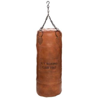 Atmosphera Atmosphera - Boxsack Loft - braun - Leder 36x36x100 cm cr&eacute;ateur dint&eacute;rieur