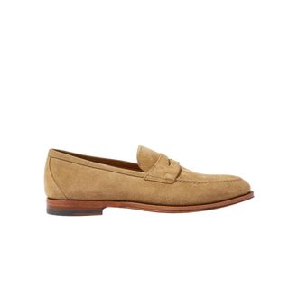 Scarosso Beige Wildleder Penny Loafers - - Shoes - Herren - Beige - 44 EU