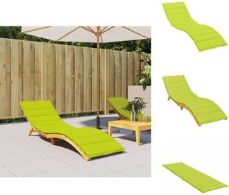 vidaXL Sonnenliegen-Auflage Hellgr&uuml;n 200x70x3 cm Oxford-Gewebe - Gartenliege Auflage - Oxford Stoff - Sonnenschutz - Liegepad - Wasserabweisend