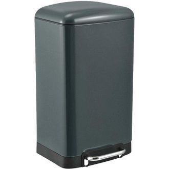 Kitchen Move Kitchen Move - Poubelle de cuisine &agrave; p&eacute;dale greenwich Gris Acier inoxydable 40 l