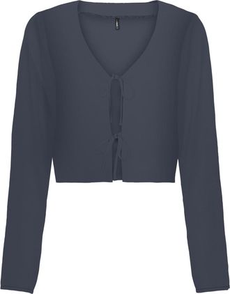 Only Onlnova Life Vis L/S Hailey Tie Top