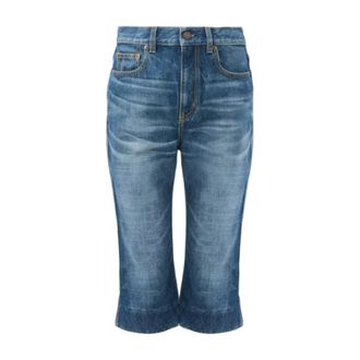 Chlo&eacute; Femme, Jeans, Bleu, Taille: W26 Jean Capri Taille Haute