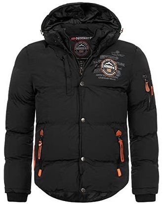 Geographical Norway Veste dhiver matelass&eacute;e pour homme Parka vervieine, Noir, M