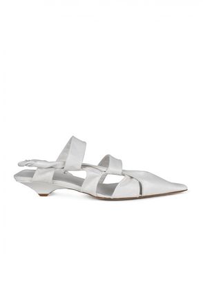 Bottega Veneta Sandalen BV Point Wei&szlig;