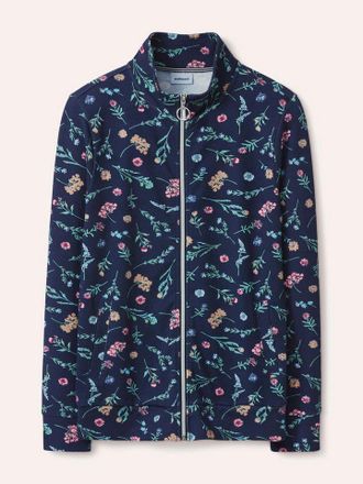 Walbusch Sweatjacke Damen Jacke aus Baumwollstretch Freizeitjacke Rei&szlig;verschluss Hautfreundliche Interlock-Jersey Jacke, pflegeleicht, mit 2 Taschen