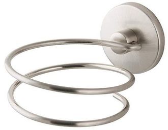 Fackelmann Fackelmann Haartrockner-Halter FUSION, vernickelter F&ouml;nhalter, Wandhalter (Farbe: Silber), Menge: 1 St&uuml;ck, Edelstahloptik