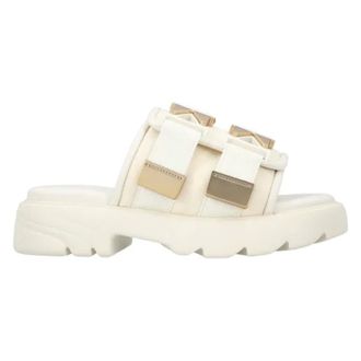 Bottega Veneta Femme, Chaussures, Blanc, Taille: 39 EU Cuir sandales