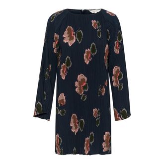 Part Two Dunkelblaues verschwommenes Blumenkleid Milanaspw Dr - - Dresses - Damen - Blau - XL