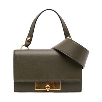 Alexander McQueen Pre-owned Leder Henkeltasche - - Pre-owned - Damen - Gr&uuml;n - ONE SIZE