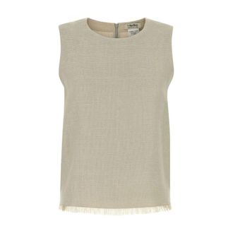 Max Mara Manika Sleeveless Top - Femme - Tops - Beige - Taille: 36 FR