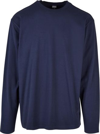 Urban Classics Herren Heavy Oversized Garment Dye Longsleeve T-Shirt, Darkblue, S EU