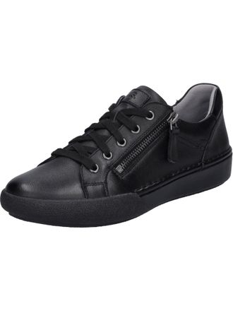 Josef Seibel Damen Low-Top Sneaker Claire 13,Weite G (Normal),Wechselfußbett,Strassenschuhe,Sportschuhe,Turnschuhe,Black-Black,44 EU