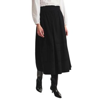Ines De La Fressange H&eacute;lo&iuml;se Langer Rock - - Skirts - Damen - Schwarzk - 2XS