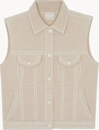 Kujten Veste cachemire sans manches, 4 fils - Veste Jess