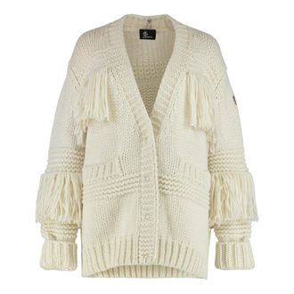 Moncler Cardigan aus Wollmischung - - Knitwear - Damen - Beige - M