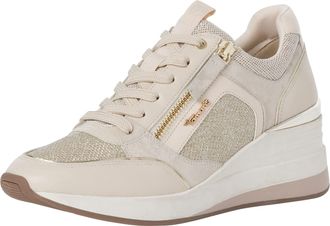Tamaris Schn&uuml;rer Damen sportlich beige,EU 40