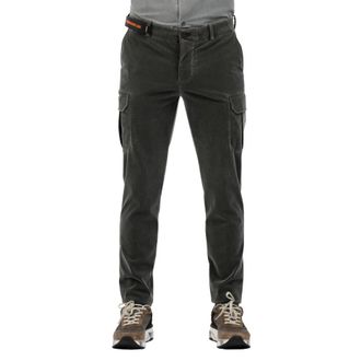 Roberto Ricci Design Samtcargohose f&uuml;r Herren - - Trousers - Herren - Schwarzk - S