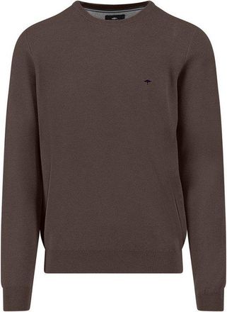 Fynch-Hatton Rundhalspullover mit Logo Stickerei