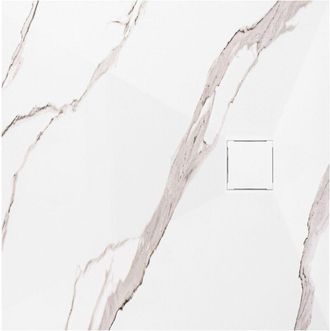 Rea duschtasse magnum carrara white 90X90