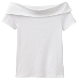 Benetton Damen 3903d401a T-Shirt, Wei&szlig;, Large