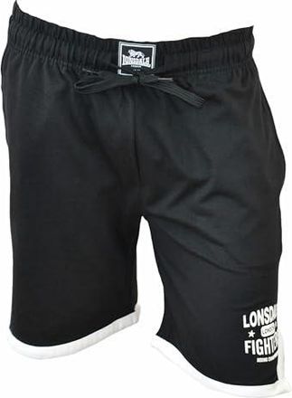 Lonsdale Bermuda Homme Short - Short Homme court en coton, 25083 Black, XL