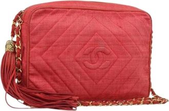 Chanel Sac bandouli&egrave;re vintage doccasion - Femme - Pre-owned - Rouge - Taille: ONE Size